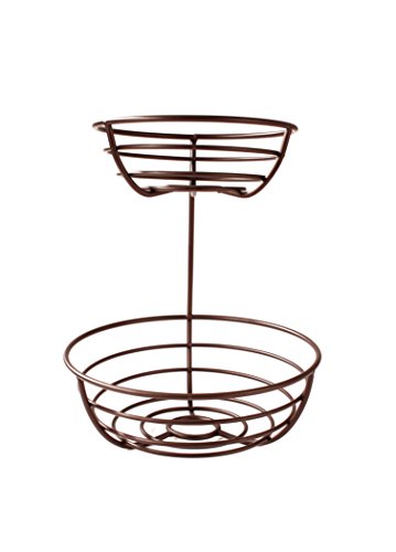 Spectrum Diversified Arched 2-Tier Server for Storage and Organization of Fruit Vegetables Produce and More, Bronze