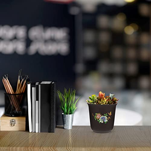 Veemoon Zisha Flower Pot Bonsai Planter: Chinese Purple Clay Plant Pot Succulent Cactus Planter Container for Home Office Desk Shelf Decor Style 1