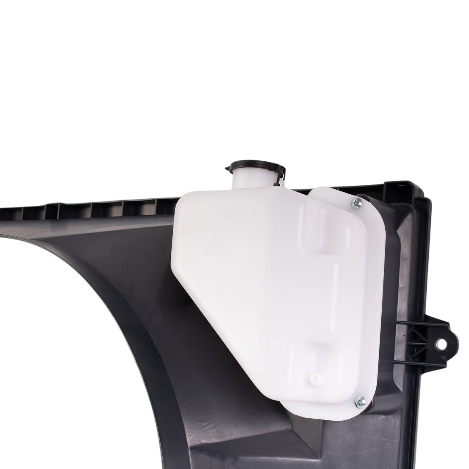 TRQ Radiator Fan Shroud Black Compatible with 2016-2023 Toyota Tacoma TO3110190