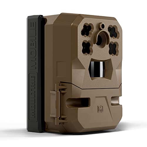 Moultrie Edge Cellular Trail Camera -Auto Connect - Nationwide Coverage - 720p Video with Audio - Built in Memory - Cloud Storage - 80 ft Low Glow IR LED Flash