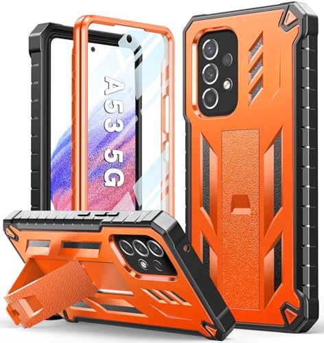SOiOS for Samsung Galaxy A53 5G Case: Military Grade Protection Shockproof Phone Cover with Kickstand & Rugged TPU Shell | Matte Textured Durable Drop Proof Protective Case
