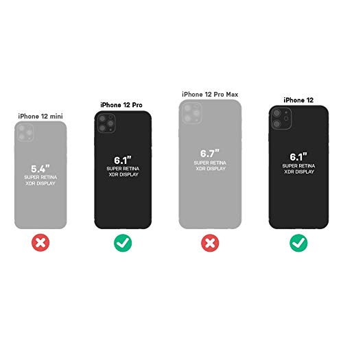 OtterBox iPhone 12 and 12 Pro Symmetry Series Case - Single Unit Ships in Polybag, Ideal for Business Customers - CLEAR, ultra-sleek, wireless charging compatible, raised edges protect camera & screen
