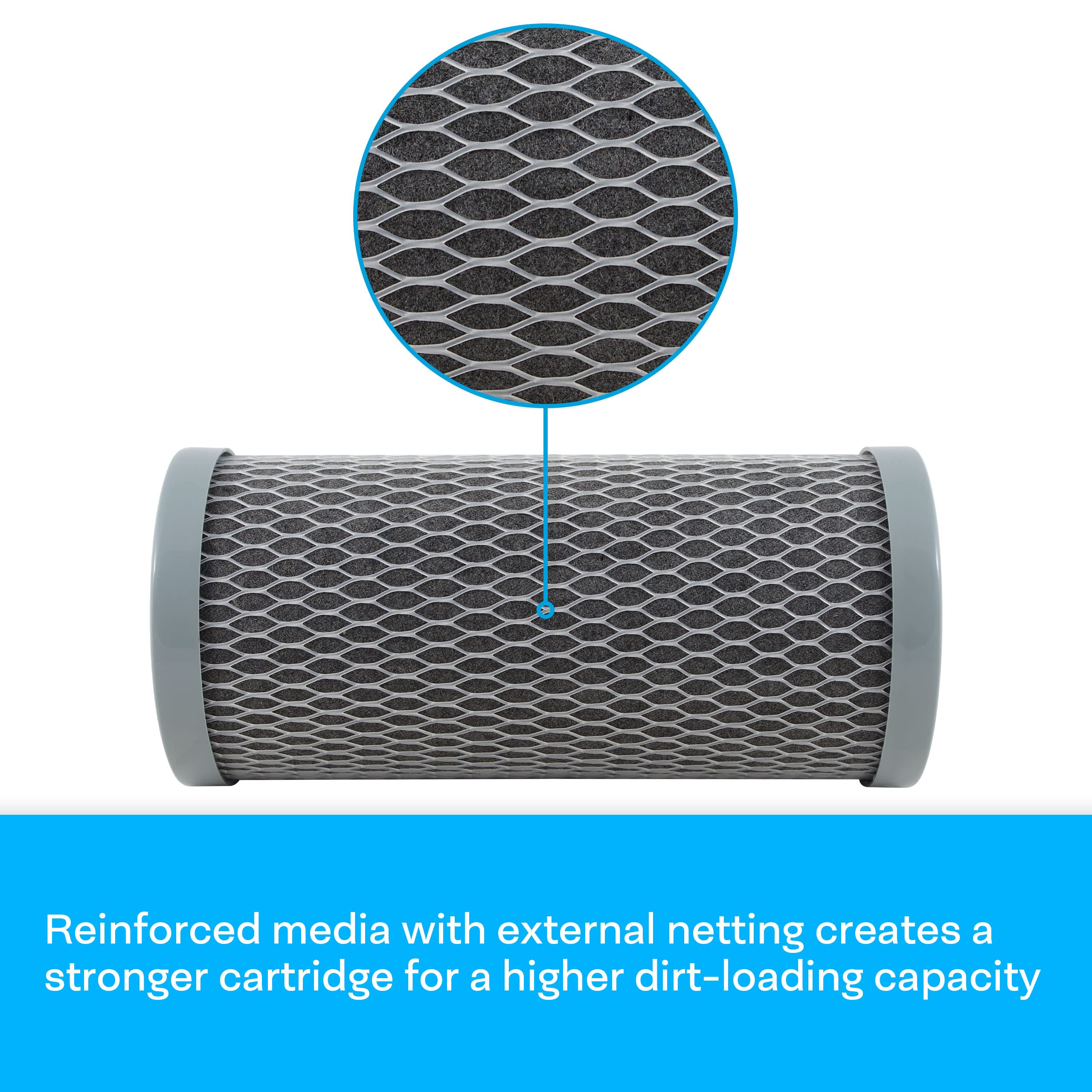 SpiroPure SP-NCP-BB 10x4.5 10 Micron Dual Purpose Sediment and Carbon Water Filter Cartridge NCP-BB 155398-43 (Case of 8)