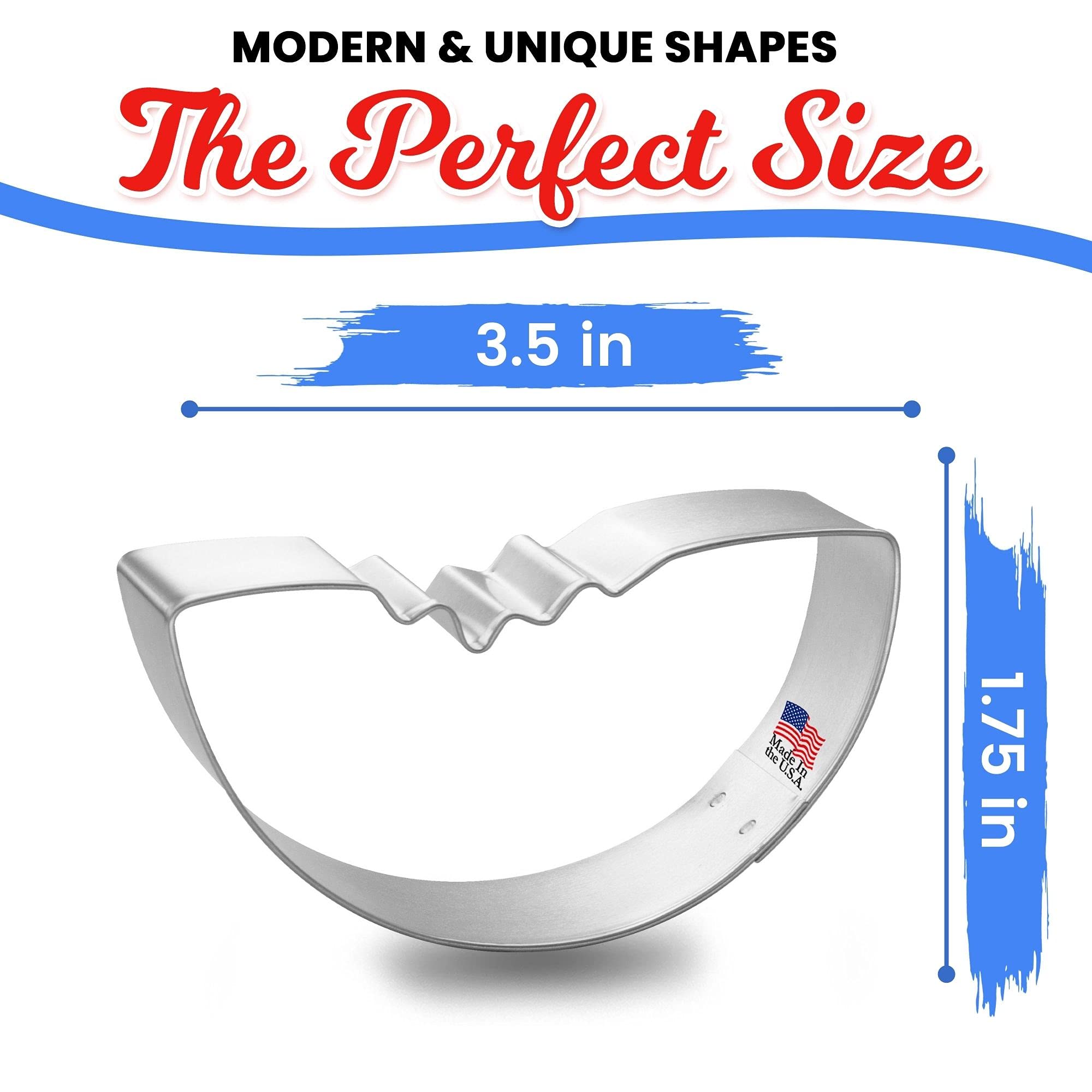 Watermelon Slice Cookie Cutter 3.5 inch - Made in the USA β Foose Store Cookie Cutters Tin Plated Steel