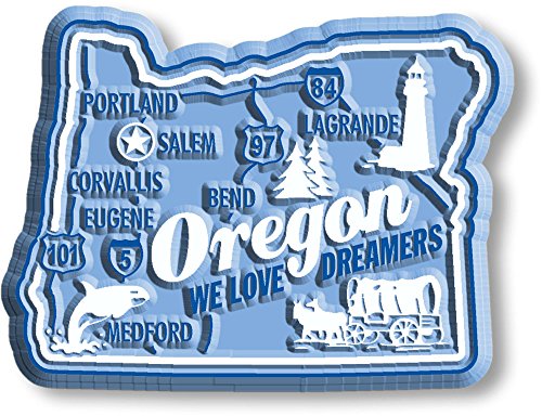 U.S. Premium State Map Magnet Set by Classic Magnets, 51-Piece Set, Collectible Souvenirs Made in The USA