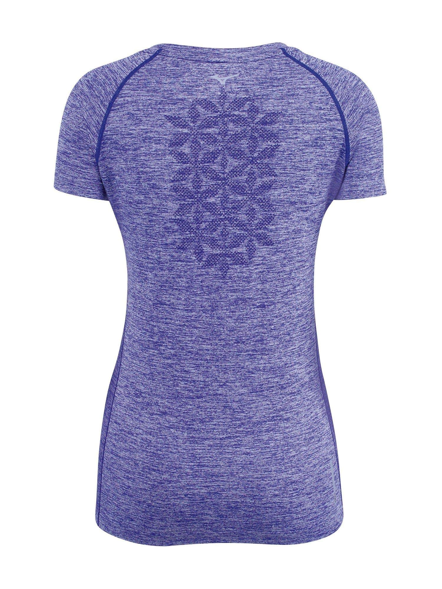 Mizuno Running Women's Seeker 2.0 Tee, Large, Purple