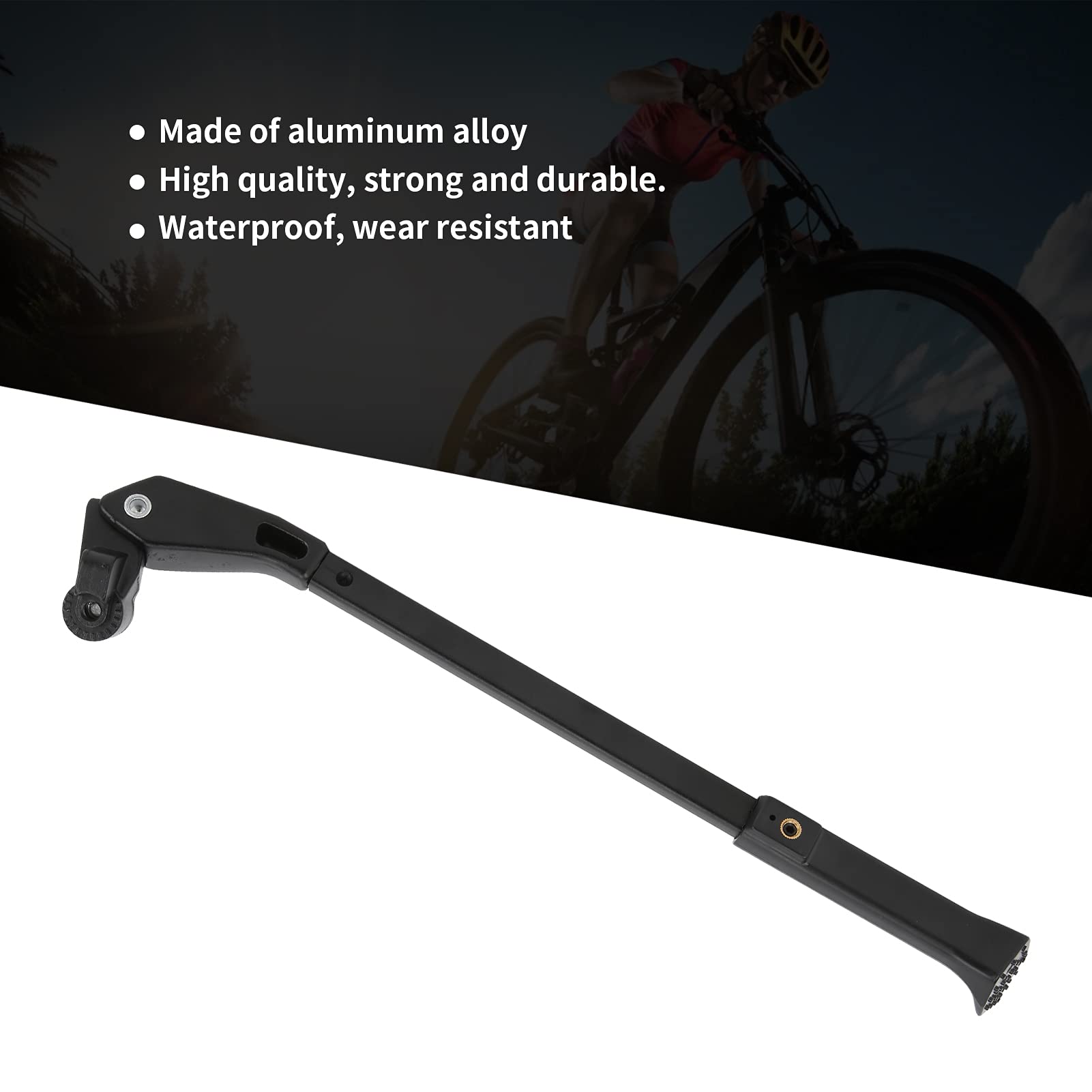 Shanrya Bicycle Kickstand, Road Bike Kickstand High Reliability for Mountain Bikes for Outdoor