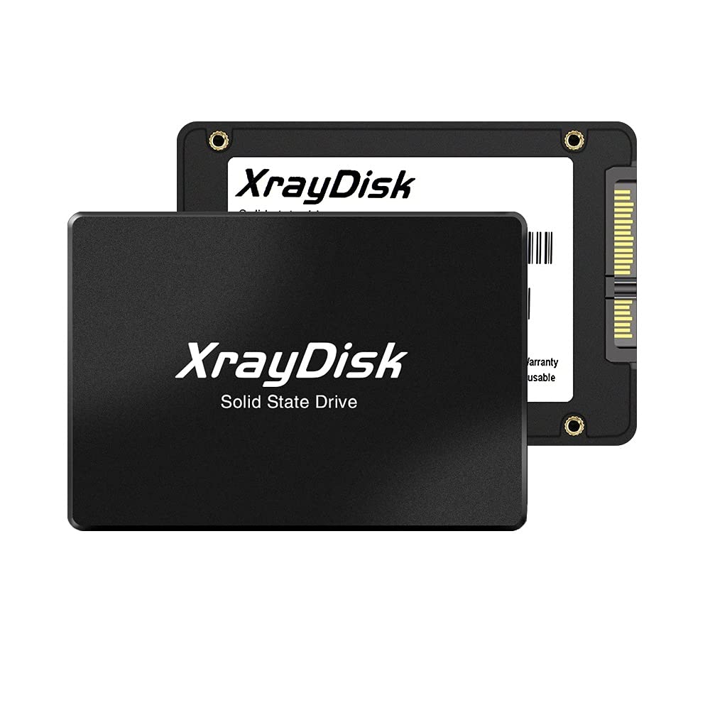 XrayDisk 1TB SSD,2.5''Sata3 Ssd HDD Internal Solid State Drive Hard Disk 1000GB for Laptop&Desktop (1TB, Black) A)