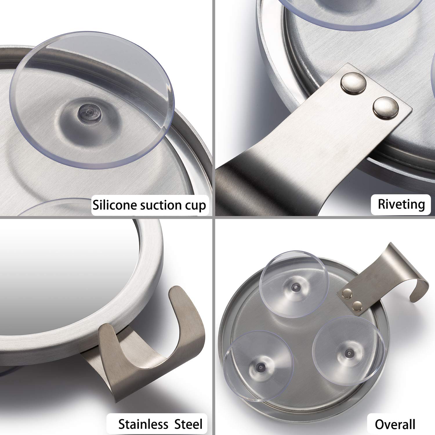 MGLIMZ Fogless Shower Mirror,Fog-Free Bathroom Mirror with Razor Hook and Powerful Lock Suction