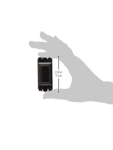 MK Electric Grid Plus 1 MODULE Black Blank Insert