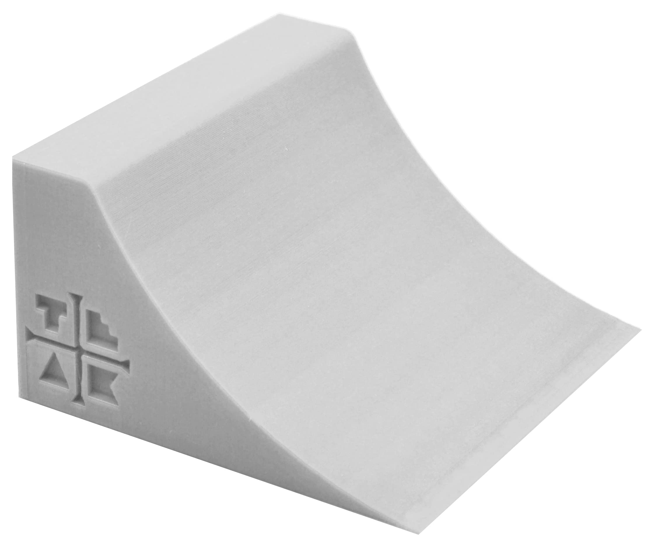 Teak Tuning Fingerboard Quarter Pipe - 4 x 4 x 2.25 - White Colorway