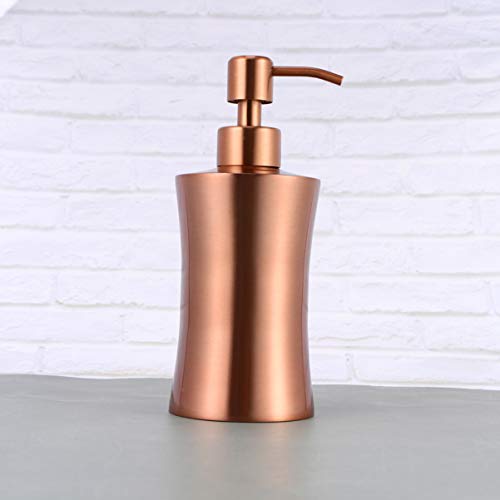 ONDIAN Soap Dish Dish Dispenser Cosmetics Refillable Steel Spa Liquid Bottles Bathroom Holders Pump Dispensers Gold Rose for Containers Hotel Bath Lotion Home Bottle Empty Shower Foaming Shampoo