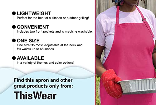 ThisWear Welder Gifts For Men Best Squatchin Welder Two Pocket Adjustable Bib Apron Black