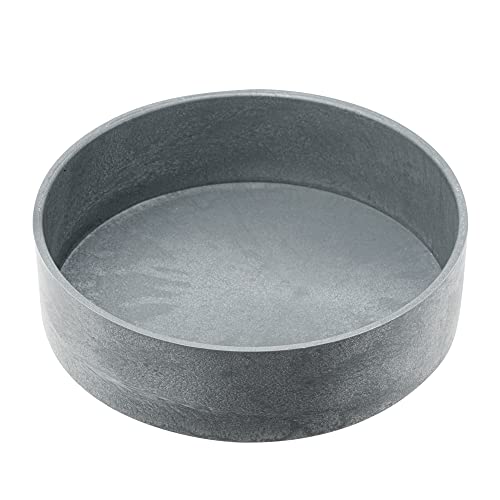 Restaurantware 8.5 x 2.3 Inch Tortilla Warmer 1 Microwavable Tortilla Holder - Lid Included Insulated Gray Plastic Tortilla Keeper Tortilla Server For Homes and Restaurants Durable