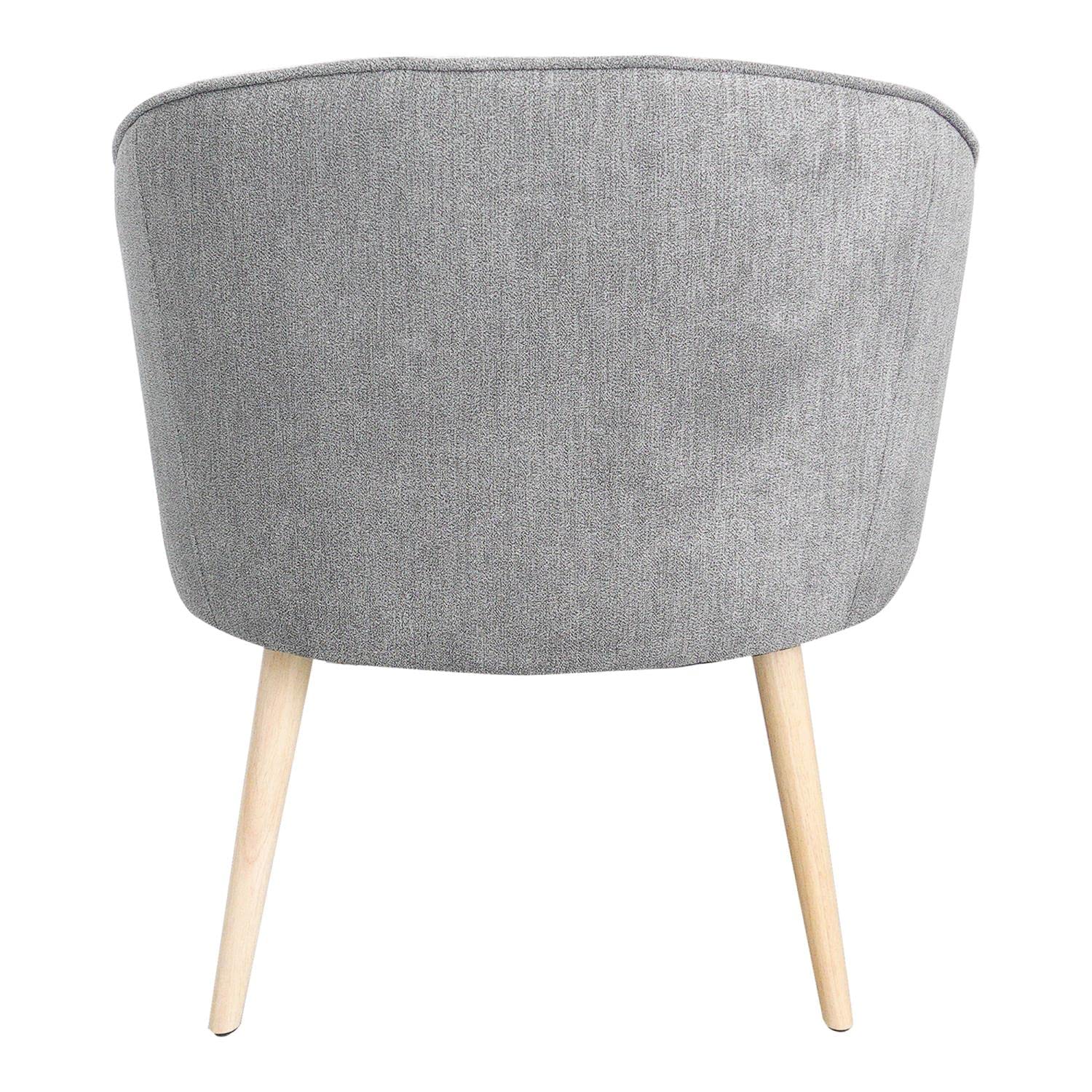 Moe's Home Collection Farah Contemporary Fabric Chair in Gray