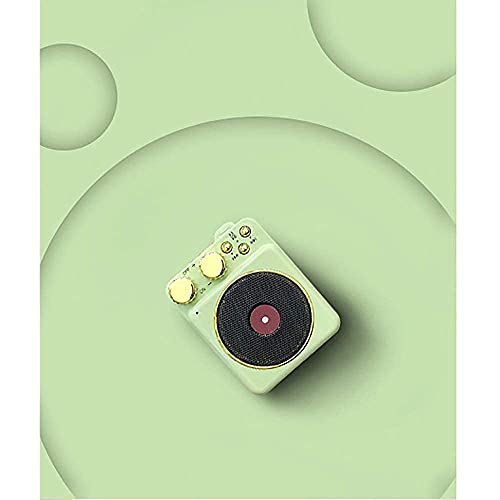 Mini Portable Speaker, Record Players for Vinyl with Bluetooth, Creative Retro Card Atomic Record Player, Pla(Phonograph)