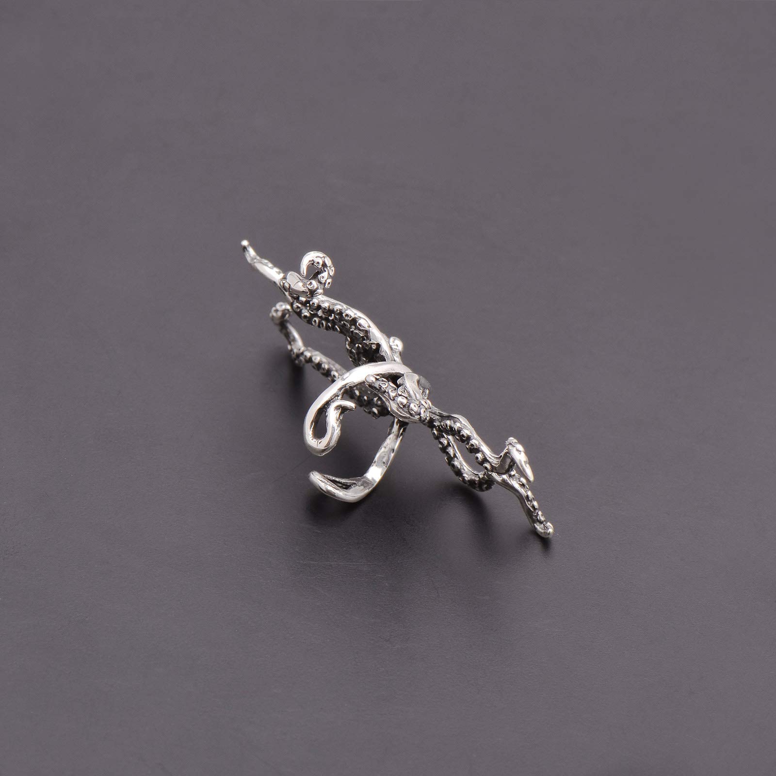 Paialco 925 Sterling Silver Octopus Ear Cuff Earrings