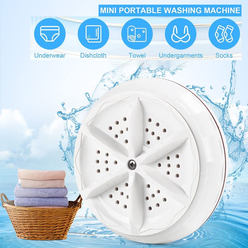 Portable Washing Machine Mini Washing Turbo with USB, Suitable for Home, Business, Travel, College Room, RV, Apartment