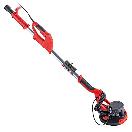 VEVOR Drywall Sander 750W, Electric Sander Variable Speed 800-1750RPM, Drywall Sander Foldable Sheetrock Sander, with Telescope Handle, Vacuum Bag Drywall Sanders 6 Sand Pads