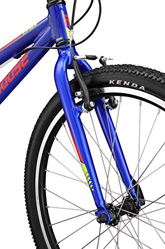 Mongoose Cipher Kids Mountain Bike Blue, 24-Inch Wheels