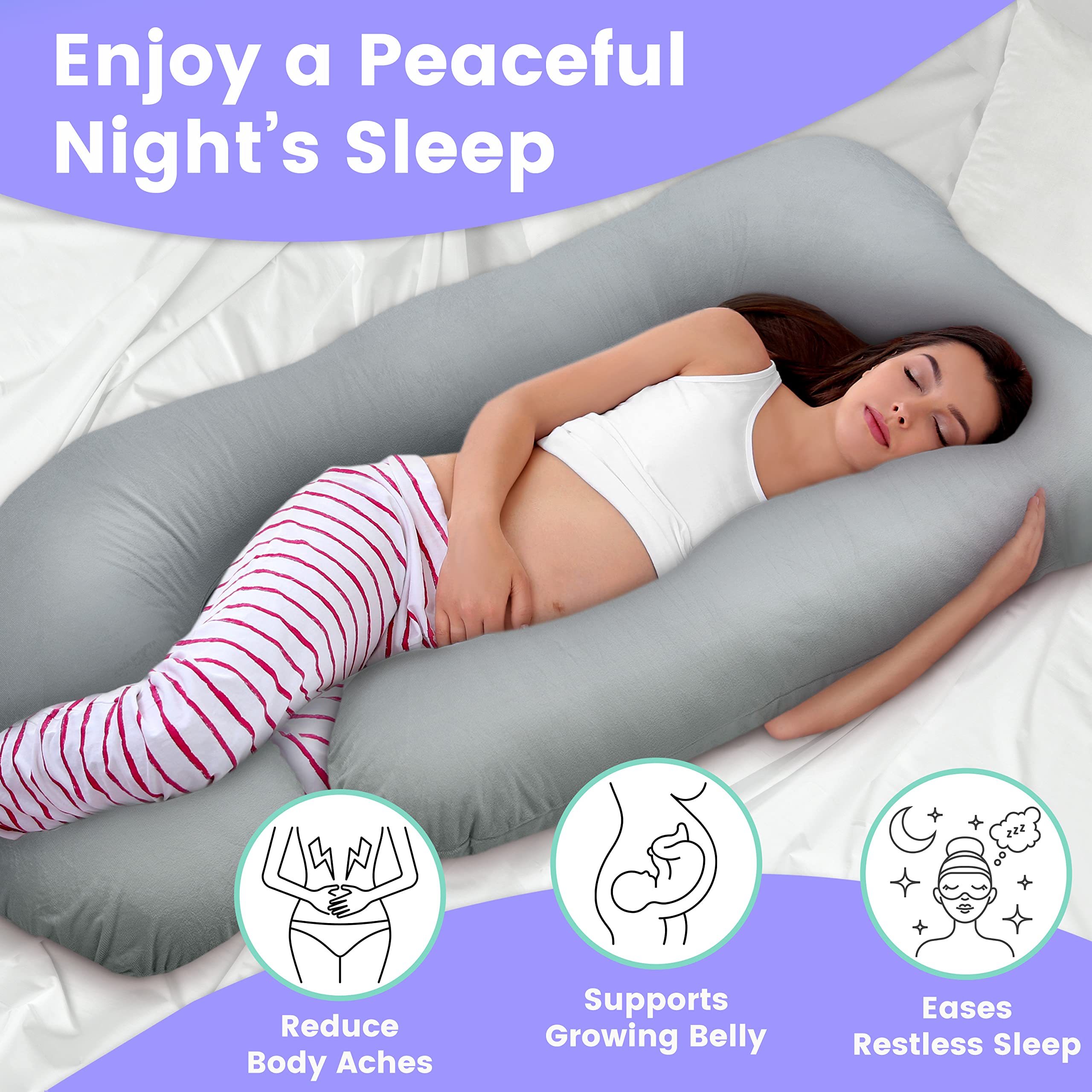 ORNAMIC Pregnancy Pillows for Sleeping