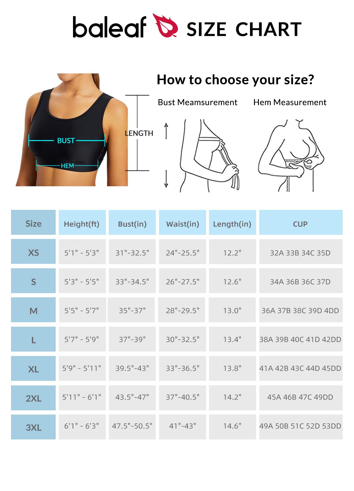 Sports Bras for Women High Support High Neck Removable Pads Workout Tops Black 38(L)