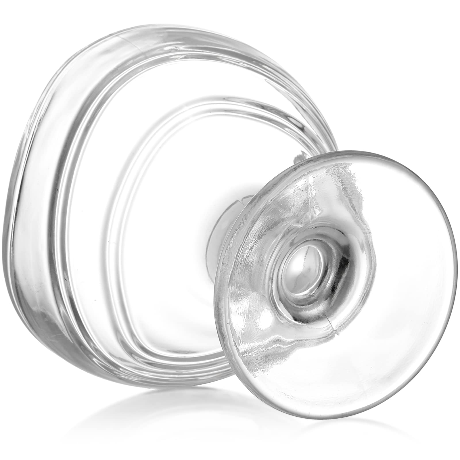 SOUJOY 6 Pack Glass Footed Dessert Bowl, 8oz Ice Cream Cup, Clear Haavy Duty Parfait Fruit Cup for Sundae, Ice Cream, Cocktail, Salad, Condiment, Trifle