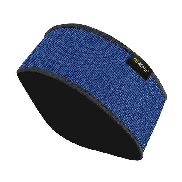 Proviz REFLECT360 Explorer Reflective Breathable Unisex Fleece-Lined Running Sports Headband Hi Visibility, Blue