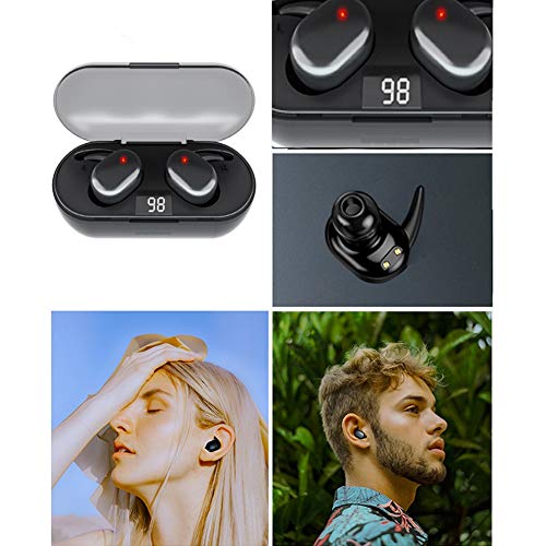MOHALIKO Wireless Earbuds, Earbuds, Bluetooth 5.0 Headphones, Q2 TWS Bluetooth 5.0 Wireless Noise Reduction Earphone for Work, Home Office Black