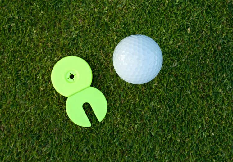 teefinder β Stop Losing Golf Tees, Time-Saving on Driving Range and Tee Off, Compatible with Standard tees, Plastic, Wood - Golf Gift, Accessories - Neon 4 Pack