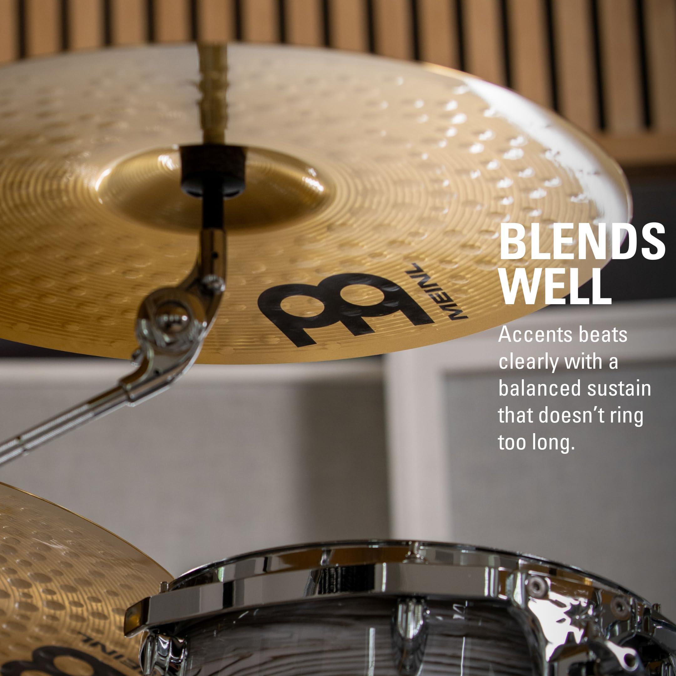 Meinl 18” Crash Cymbal – HCS Traditional Finish Brass for Drum Set, Made In Germany, 2-YEAR WARRANTY (HCS18C)