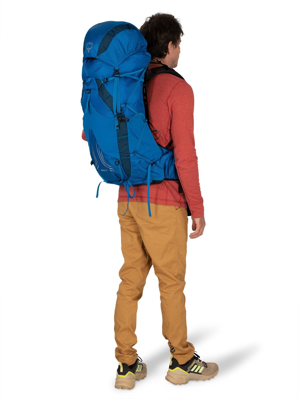 Osprey Exos 38L Men's Ultralight Backpacking Backpack, Blue Ribbon, L/XL