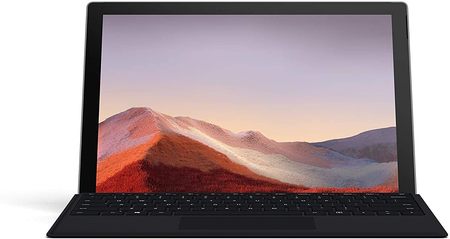Microsoft Surface Pro 7 2-in-1, 12.3" Touchscreen Tablet, 10th Gen Intel Core i3, 4GB RAM, 128GB SSD, Windows 10 Home, Platinum (with Surface Pen & Sleeve)