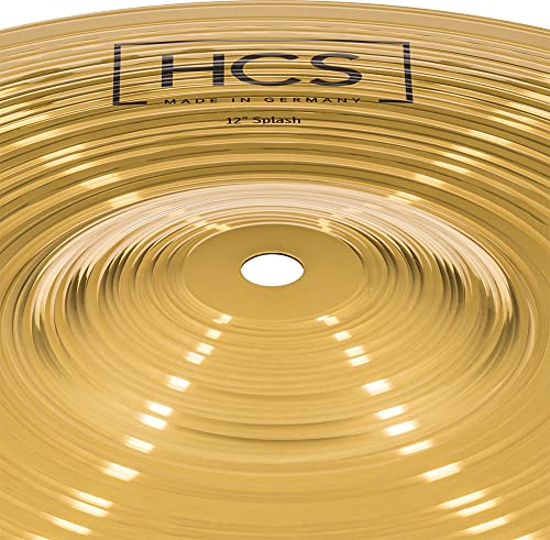 Meinl Cymbals HCS 12" Splash Cymbal for Drum Set β Made in Germany β Traditional Medium Brass, 2-Year Warranty, 12 inch (HCS12S)