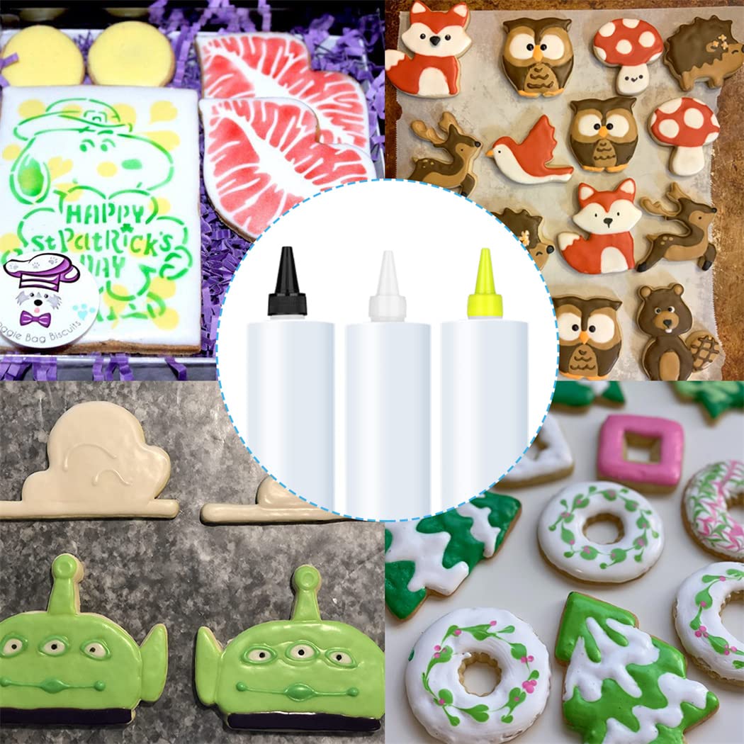 Squeeze Bottle Condiment Bottles Writer Bottle Pigment Squeezy Bottle Resealable Plastic Squeezing Squirt Bottles for Cooking Painting