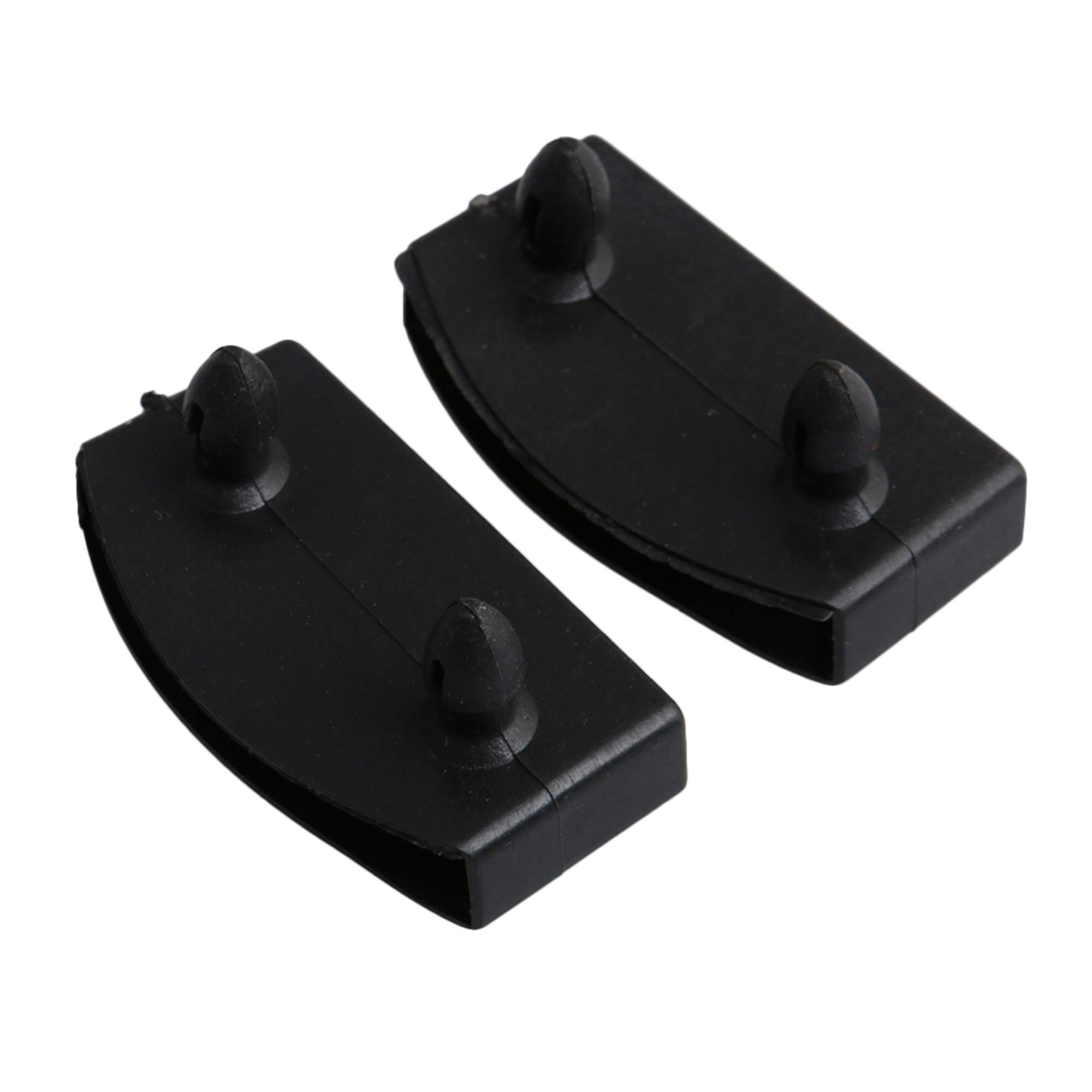 RDEXP 50Pcs Plastic Bed Slat End Caps Holders Replacement for Holding and Securing 5.4x0.9cm Wooden Slats Bed Base Black