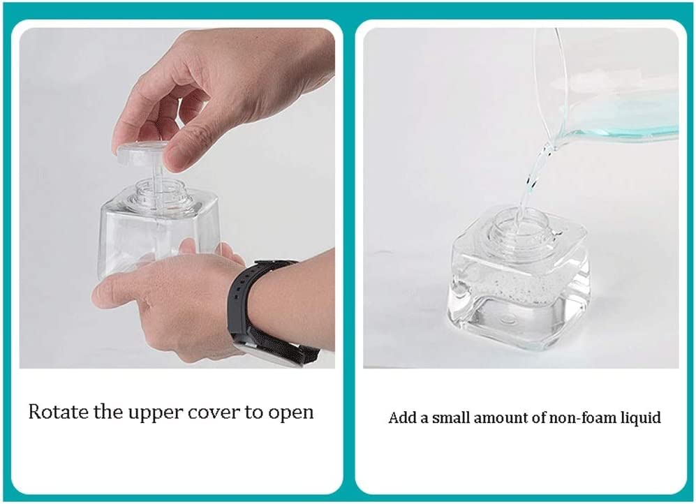 PAASHE Soap Lotion Dispenser 9.4OZ soap Dispenser Wall-Mounted Soap Bottle Automatic Foam Lotion Dispensers Refillable Lotion Bottle for Soap Shower Gel Reusable