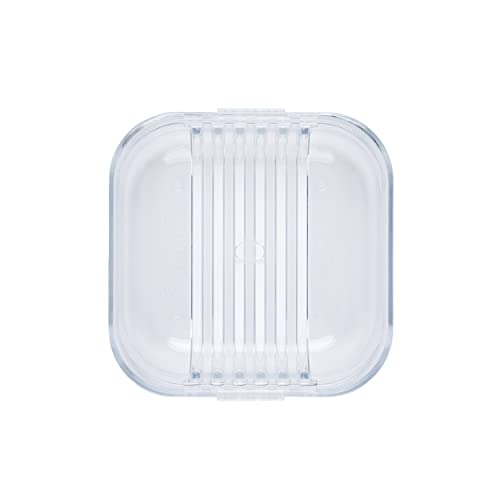 PackIt Mod Snack Bento Food Storage Container, Mint Green, Shatterproof Crystal Clear Base, with Leak-resistant Dividers and Lid, Microwavable, Dishwasher Safe, Perfect for Snacks