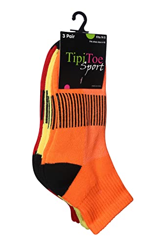 Tipi Toe Women's 12-Pairs Running & Athletic Sports Performance Ankle/Quarter Socks (WQ16-AB-N1)