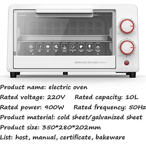 Multifunctional Countertop Flow Toaster Oven, Household Large Capacity 10L Double Layer Baking Electric Oven, Automatic Mini Electric Fryer