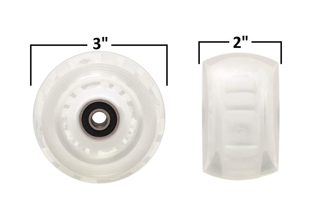 MORFBOARD Light-Up Scooter Wheels, LED Motion Powered Light Up Scoot Wheels for Day or Night Riding