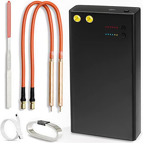 Spot Welder Rechargeable Upgraded Enhanced Spot Welding Machine 6700Mah Battery for Energy Storage Protable Spot Welding Equipment with USB Fast Charging