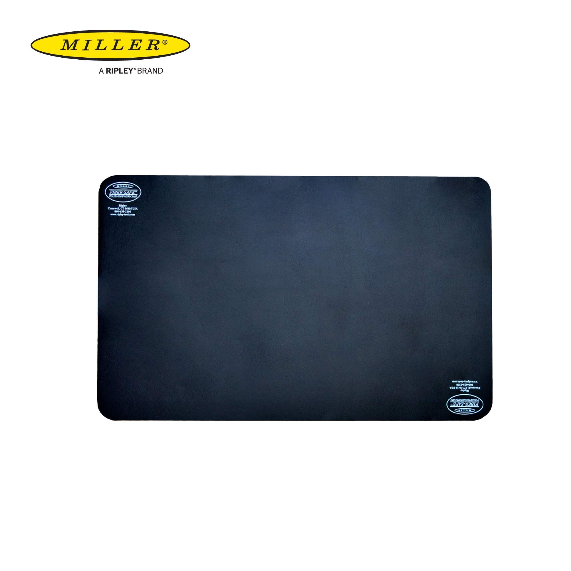 Miller Softy Series Black Anti-Static Polishing Work Mat, Easily Portable Pad for Working Technicians, Electricians, and Installers, 14 Inches x 22 Inches x 0.06 Inches