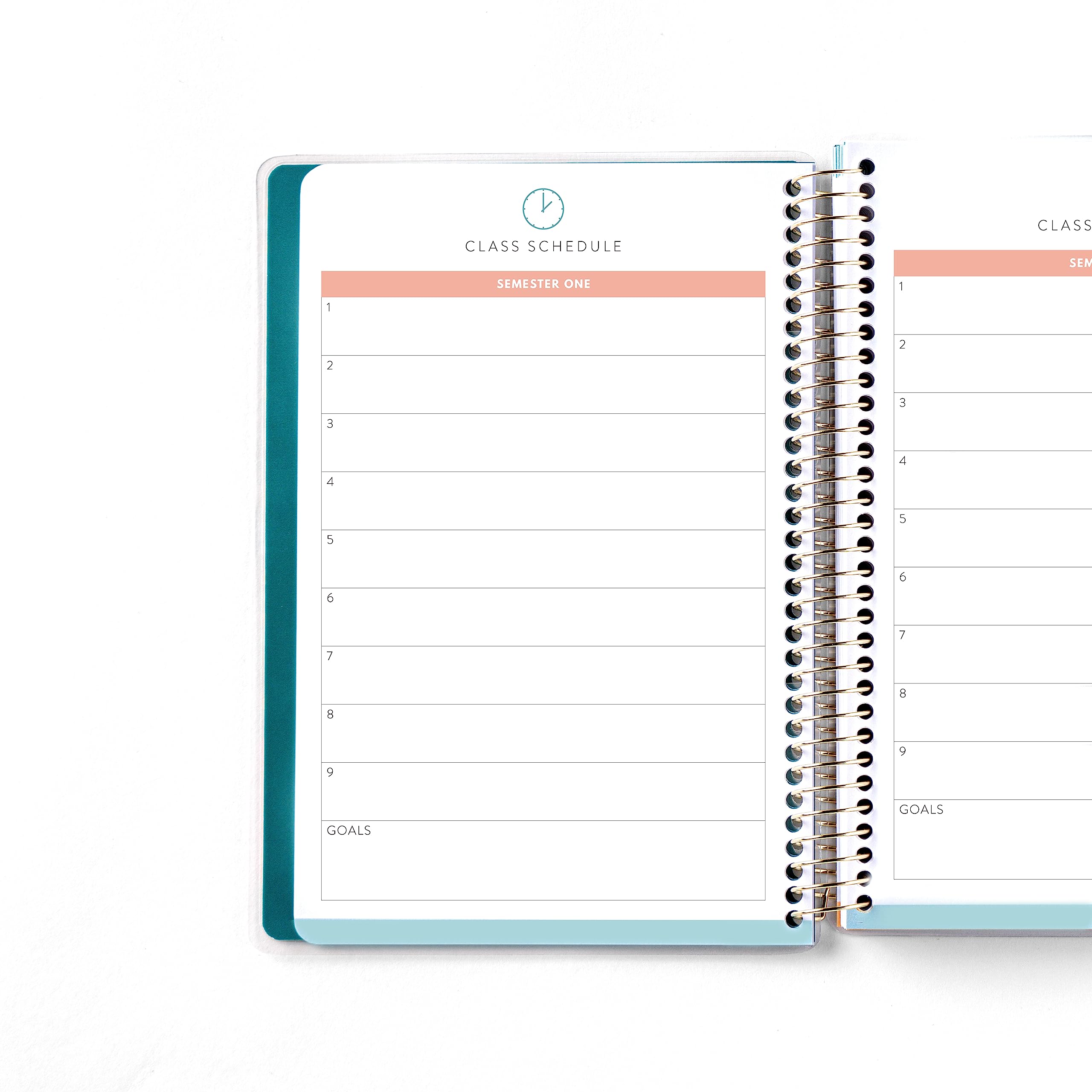 PPP Academic Planner 2023-2024 (Floral) - Student Planner | Weekly & Monthly Checklist | Class Schedule Layout | Budget & Savings Worksheets | Sturdy Coil Binding w/Stickers | Poly Laminated Coverā¦