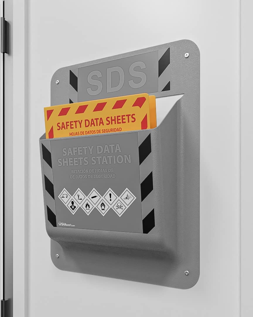 Yellow Safety (YS), 3-Pack SDS Binder - 2024 Requirements, 3-Pack, Heavy Duty 3 Inch, 3 Ring Safety Data Sheet SDS Binder