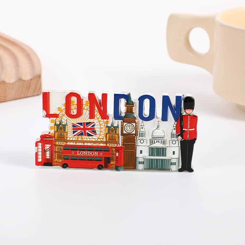 Tower Bridge Big Ben London Eye, London Skyline Resin 3D Fridge Magnet Souvenir Tourist Gift