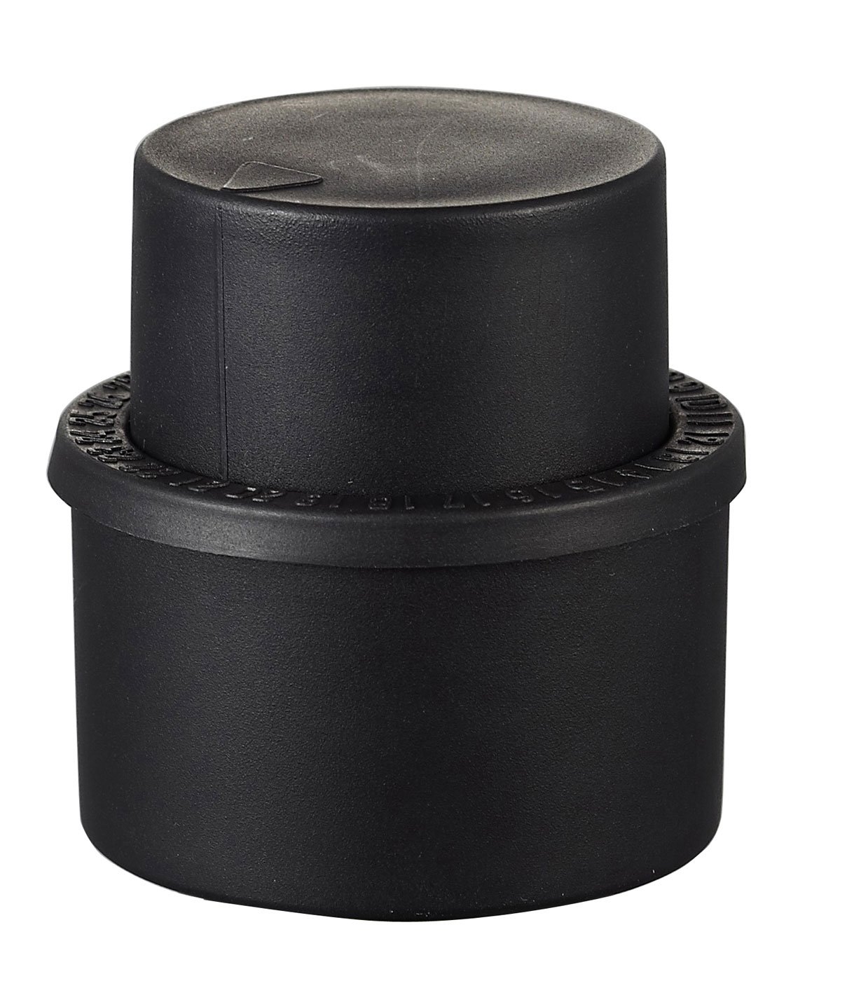 Visol 2-in-1 Soda Bottle Pump Stopper, Black