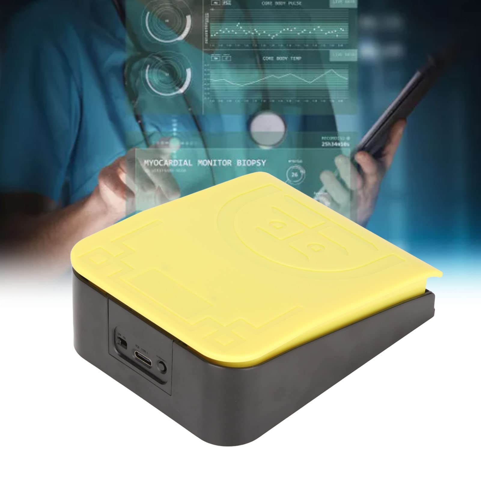 Wuqioei Bluetooth Foot Switch, USB Single Pedal Foot Switch Game Control Action HID, for Keyboard Mouse PC Laptop, Playing Games, Photo Booth, Instrument Control, Media Play/Pause