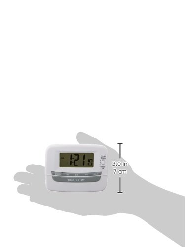 Sammons Preston Large Digit Handheld Timer, Portable or Mountable Alarm Timer with LCD Display, Magnetic Cooking Timer with Pocket Clip, Countdown Clock Kitchen Aid with Big Numbers & Large Screen