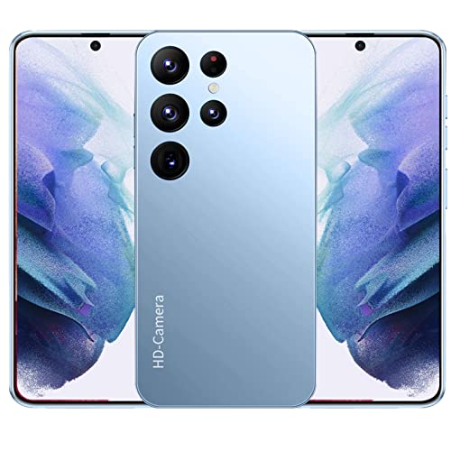 VINGVO Smartphone, Face Recognition US Plug 100V ~ 240V Mobile Phone, Phone 6000mAh Lithium Ion (Blue)